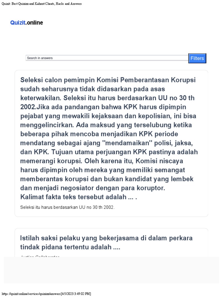 Quizit Kwu10 | PDF | Hukum