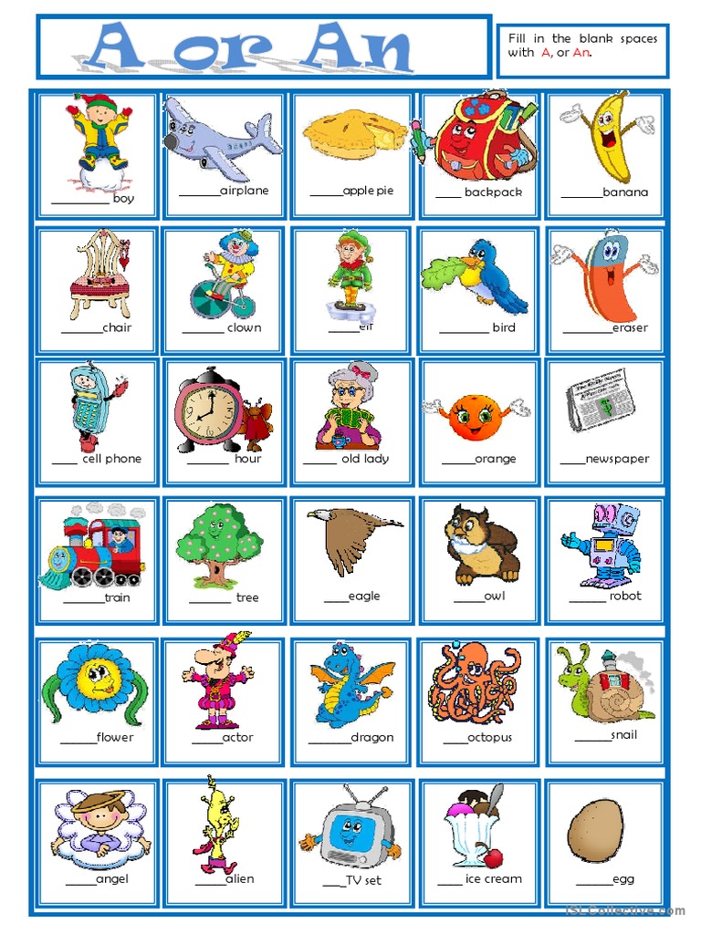 A or An - Merged | PDF | Games & Activities
