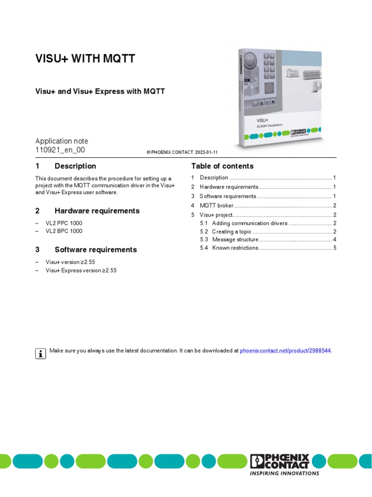 Ah en Visu With MQTT 110921 en 00 | Download Free PDF | Integer (Computer Science) | Computing