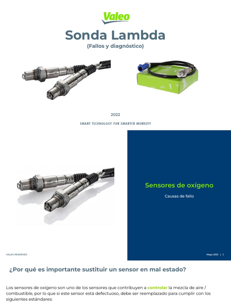 Sonda Lambda Funcionamiento y Averías | PDF | Ciencias fisicas | Bienes manufacturados