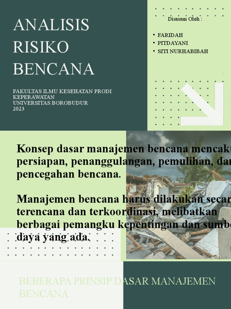 Analisis Risiko Bencana - KLMPK 3 | PDF | Pengembangan Diri