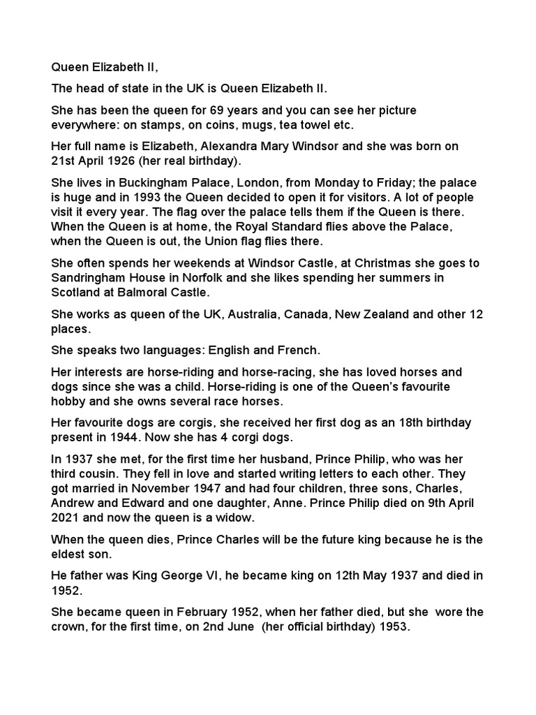 Queen Elizabeth II | PDF