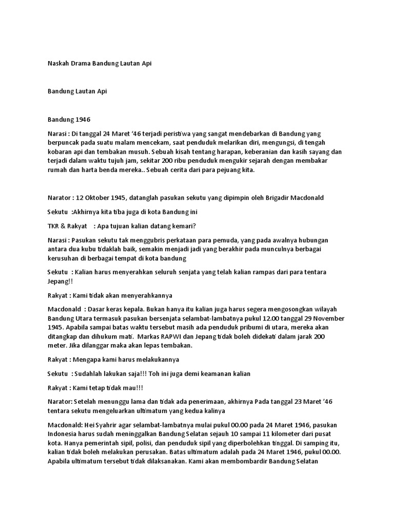 Bandung Lautan API 2 | PDF