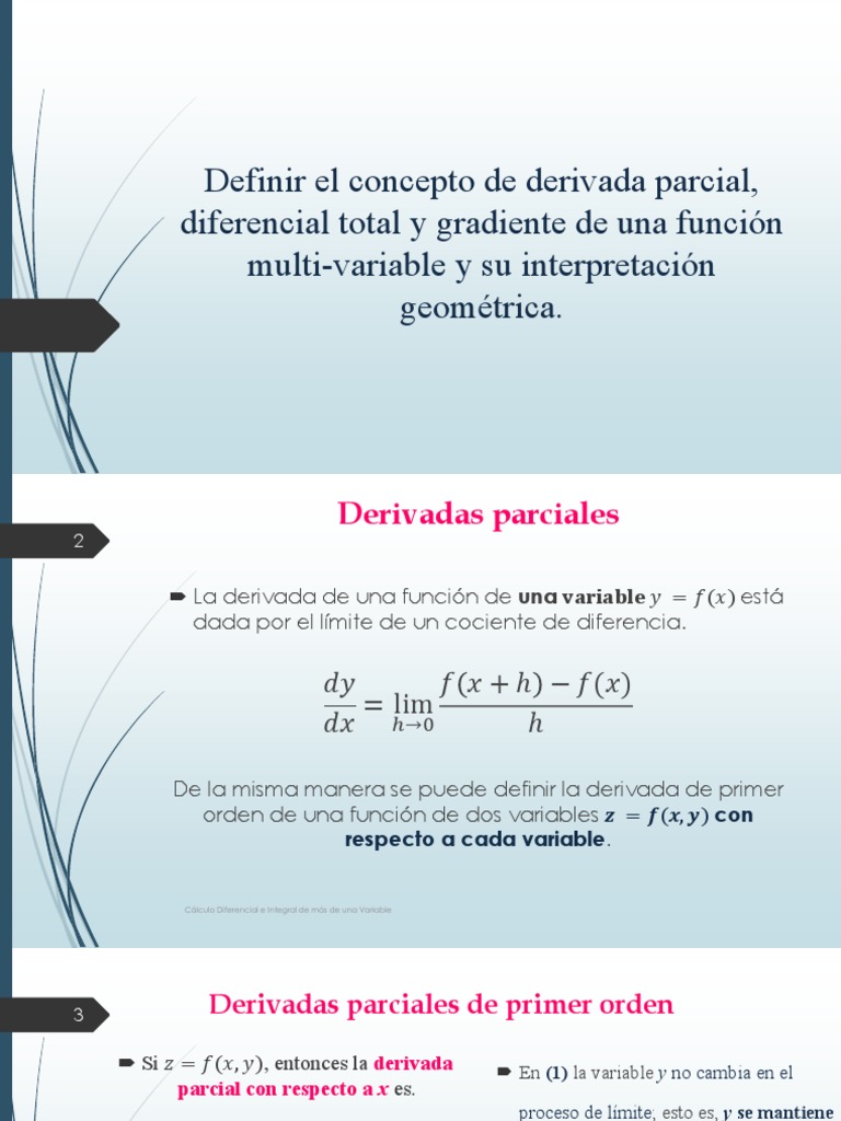 Derivadas Parciales | PDF
