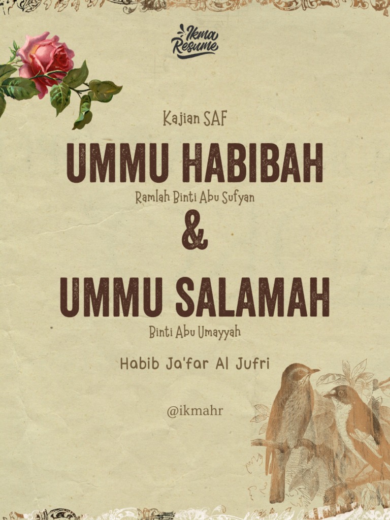 Ummu Habibah & Ummu Salamah | PDF