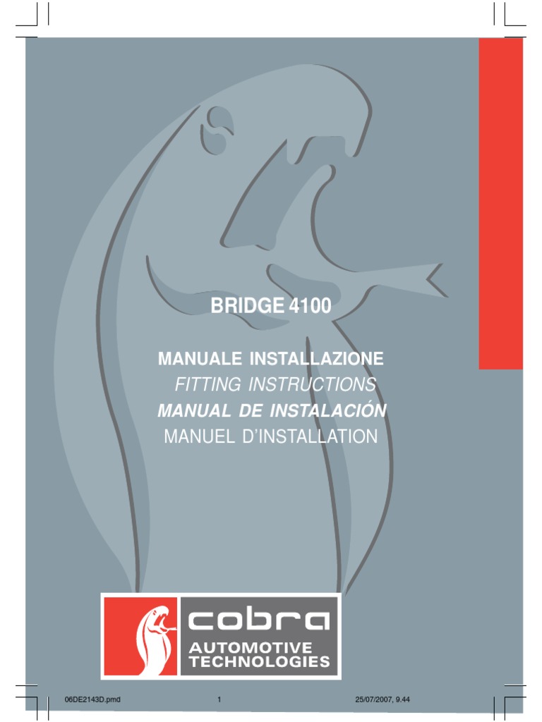 Cobra 4100 Install | PDF