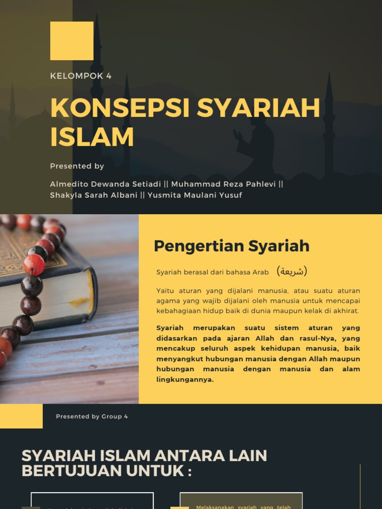 Konsepsi Syariah Islam | PDF