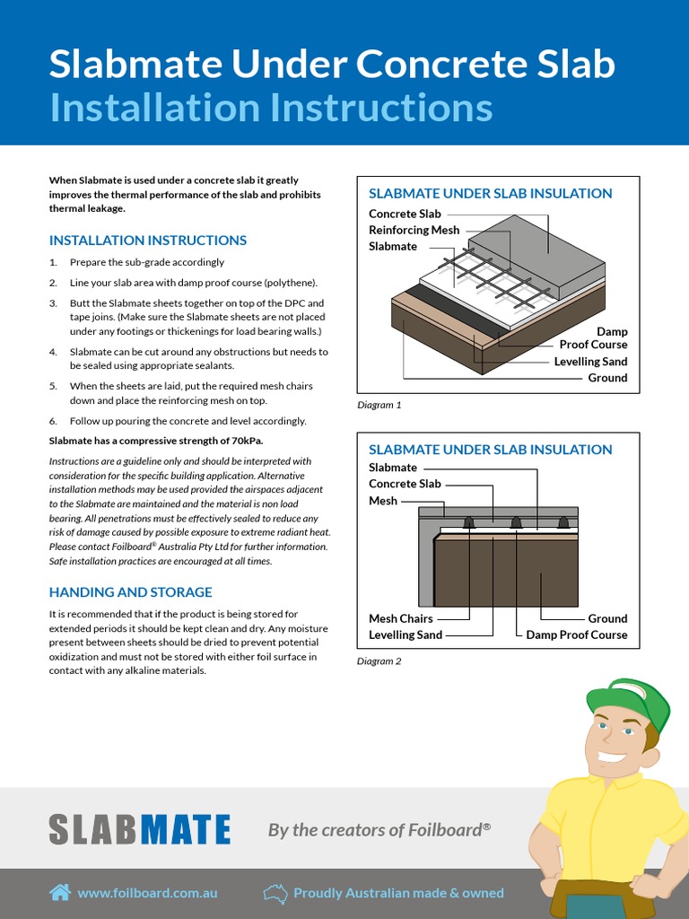 Slabmate-Under-Concrete-Slab-Installation-Instructions_LR_R | PDF
