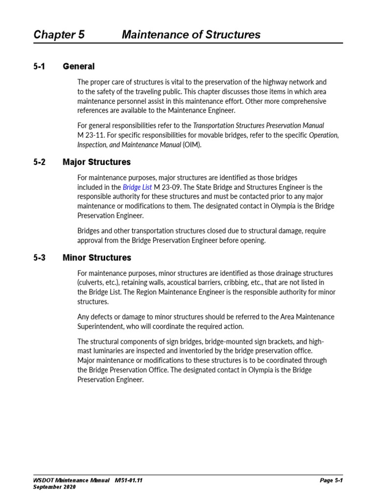 Chapter5 Maintenance of Structures | PDF | Bridge | Road Surface