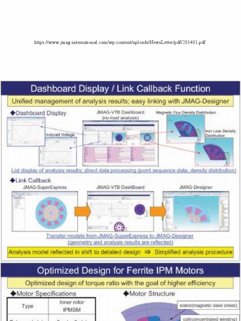 Optimizing Ferrite Motor Design with JMAG | PDF