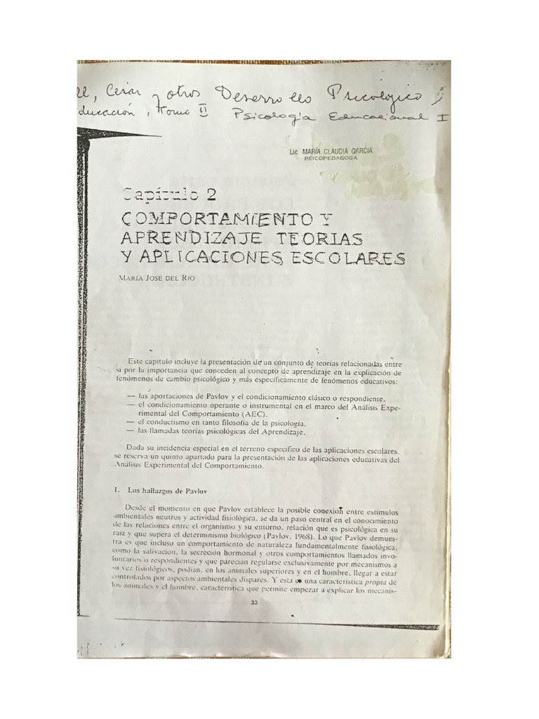Capítulo 2 Coll, C. | PDF