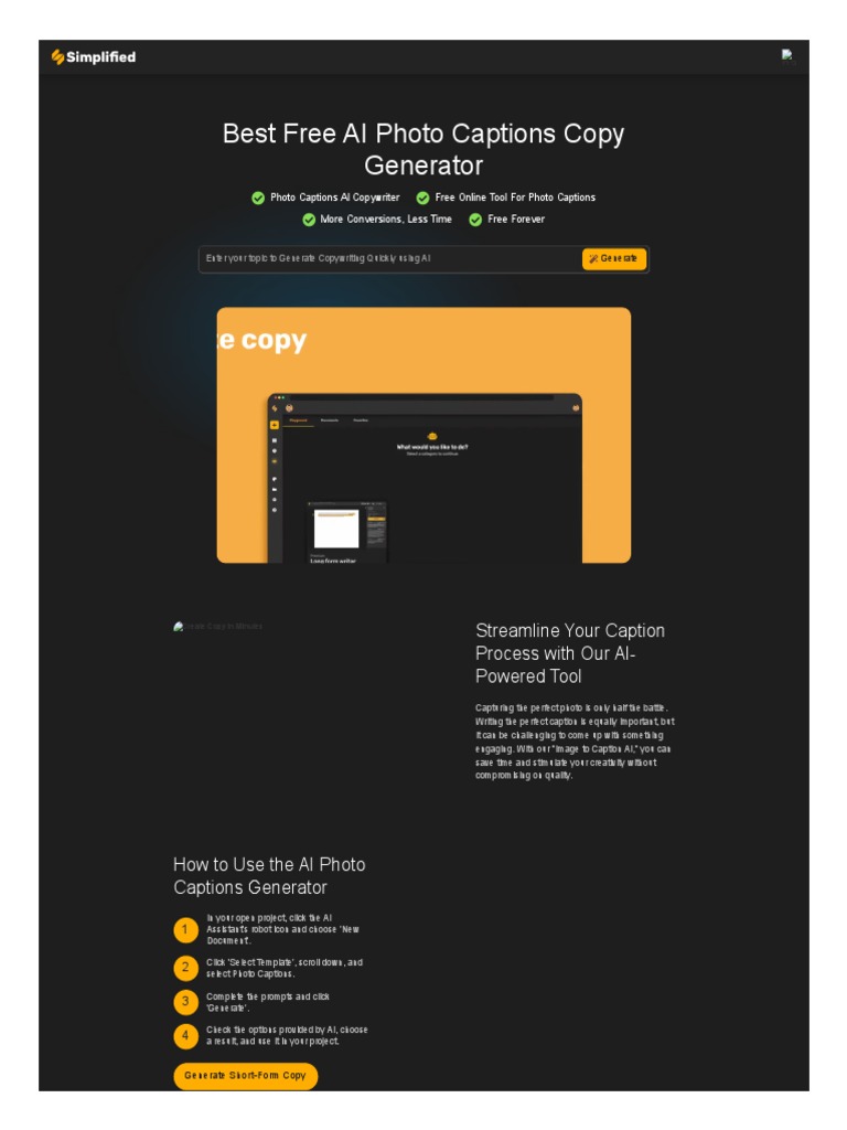 Photo Captions Generator | PDF