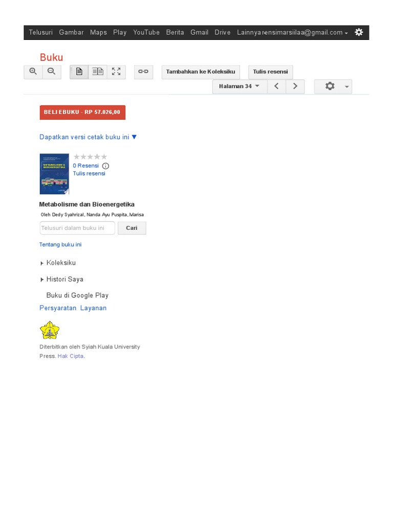 Metabolisme Dan Bioenergetika - Dedy Syahrizal, Nanda Ayu Puspita, Marisa - Google Buku | PDF