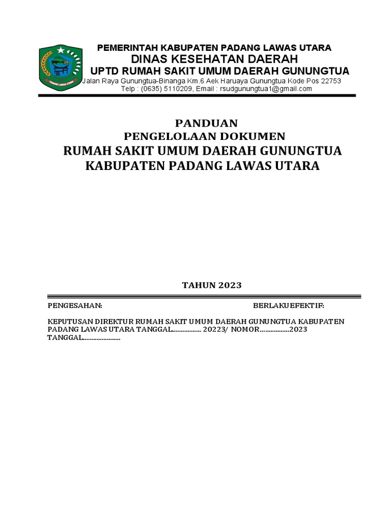 Panduan Pengelolaan Dokumen (Tata Naskah) | PDF