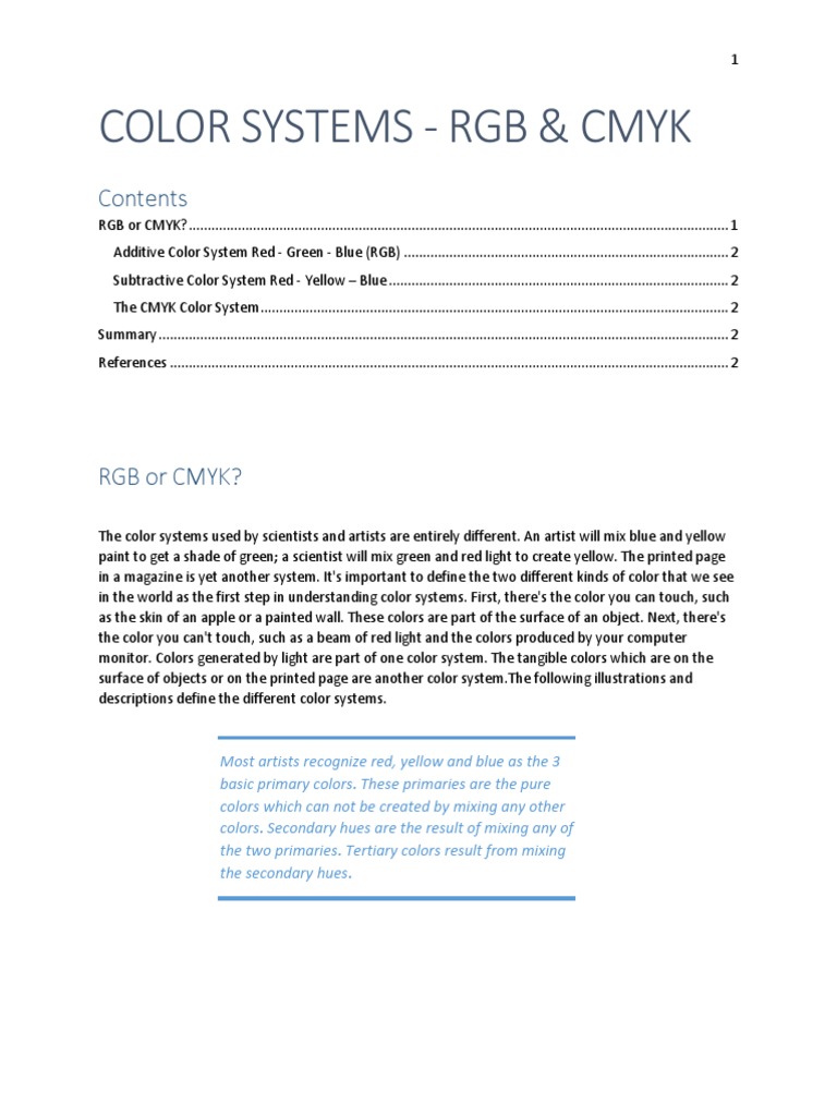 Colormodels | PDF | Color | Rgb Color Model