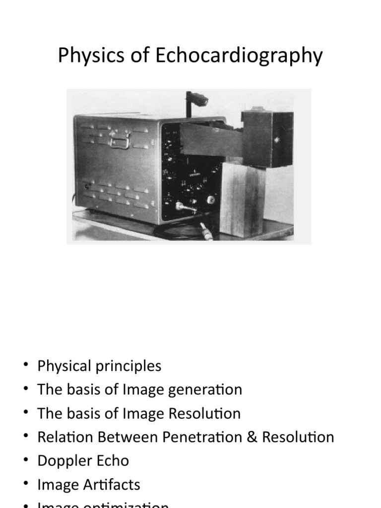 Physics of Echocardiography | PDF