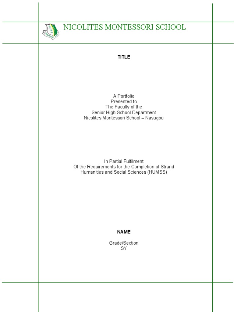 Culminating Template | PDF | Montessori Education | Science