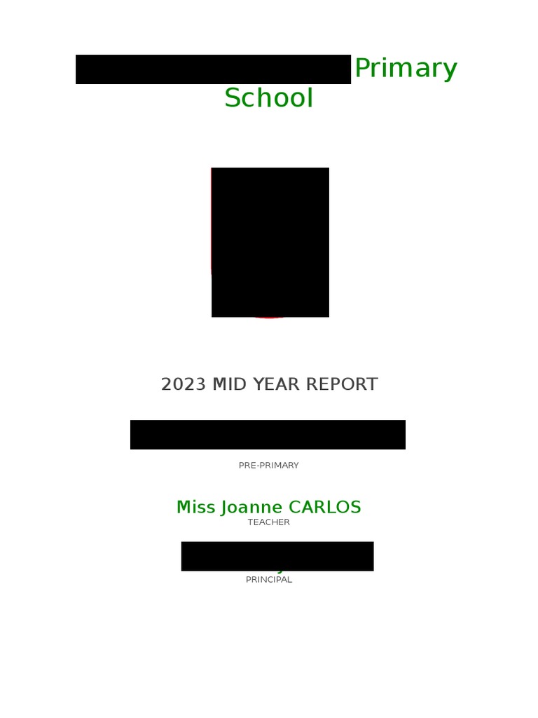 Sample Student Report 2 | PDF