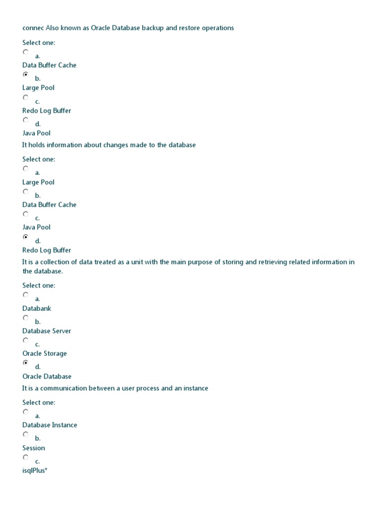 Also Known As Oracle Database Backup And Restore Operations Pdf