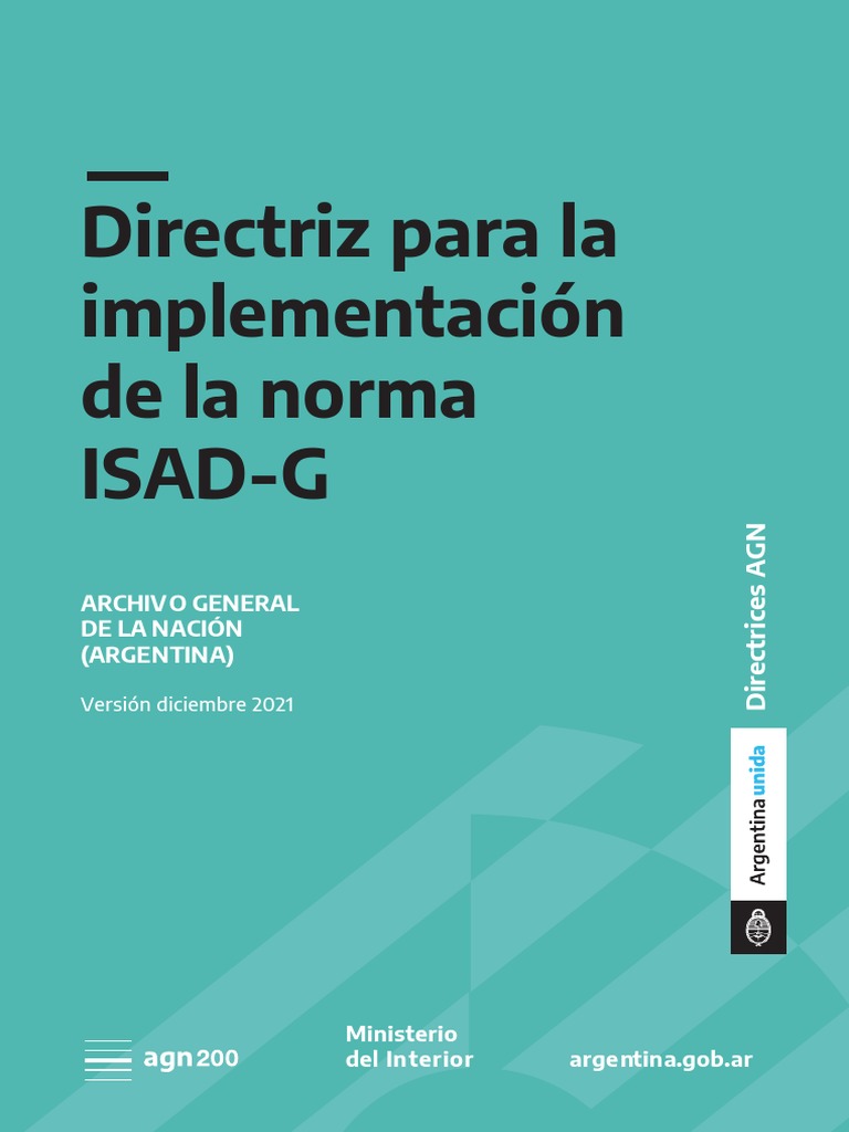 Directrices para La Implementación de ISAD G en AGN | PDF | Tecnología