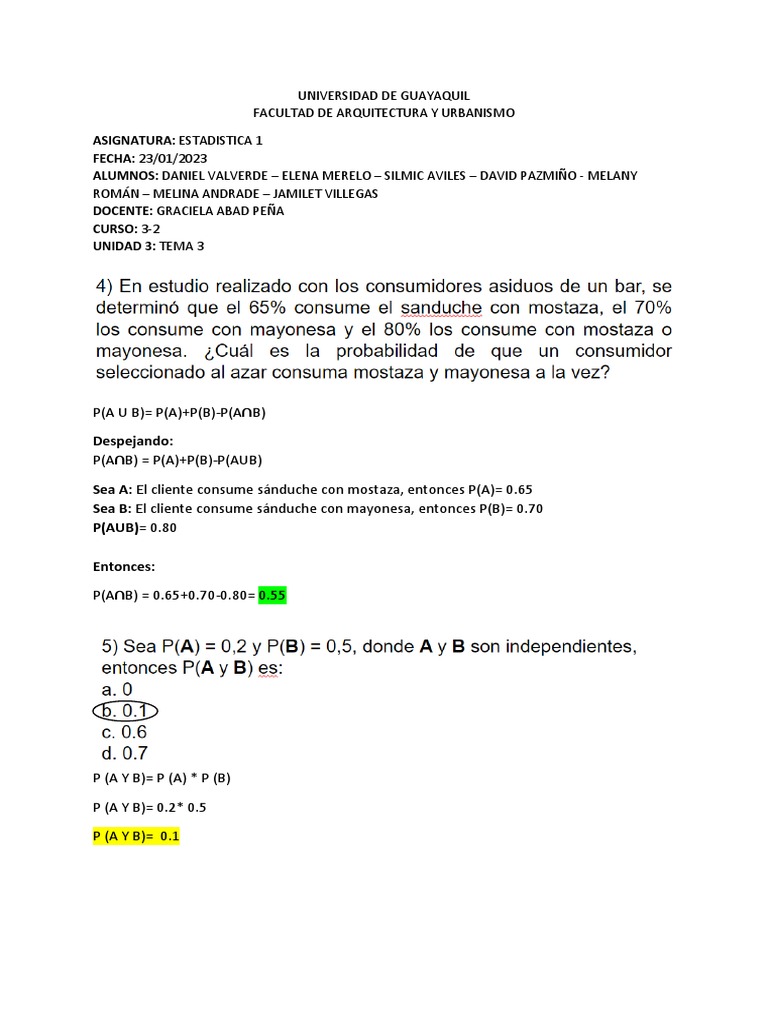 Trabajo Grupal Unidad 3 Tema 3 | PDF