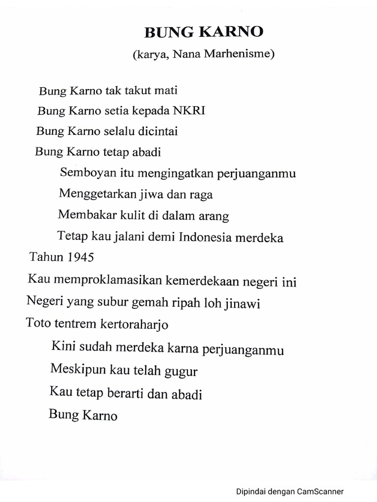 Puisi Bung Karno | PDF