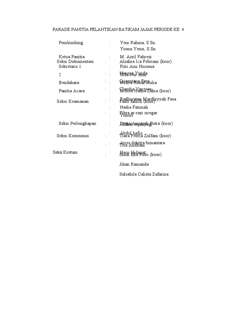 Sinopsis Parade | PDF