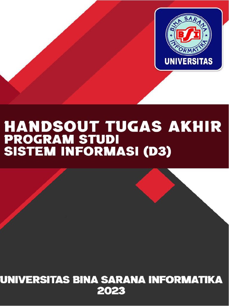 Handsout Tugas Akhir Prodi Sistem Informasi | PDF