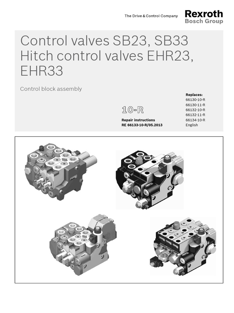 Control Valves SB23, SB33 Hitch Control Valves EHR23, EHR33 | PDF ...