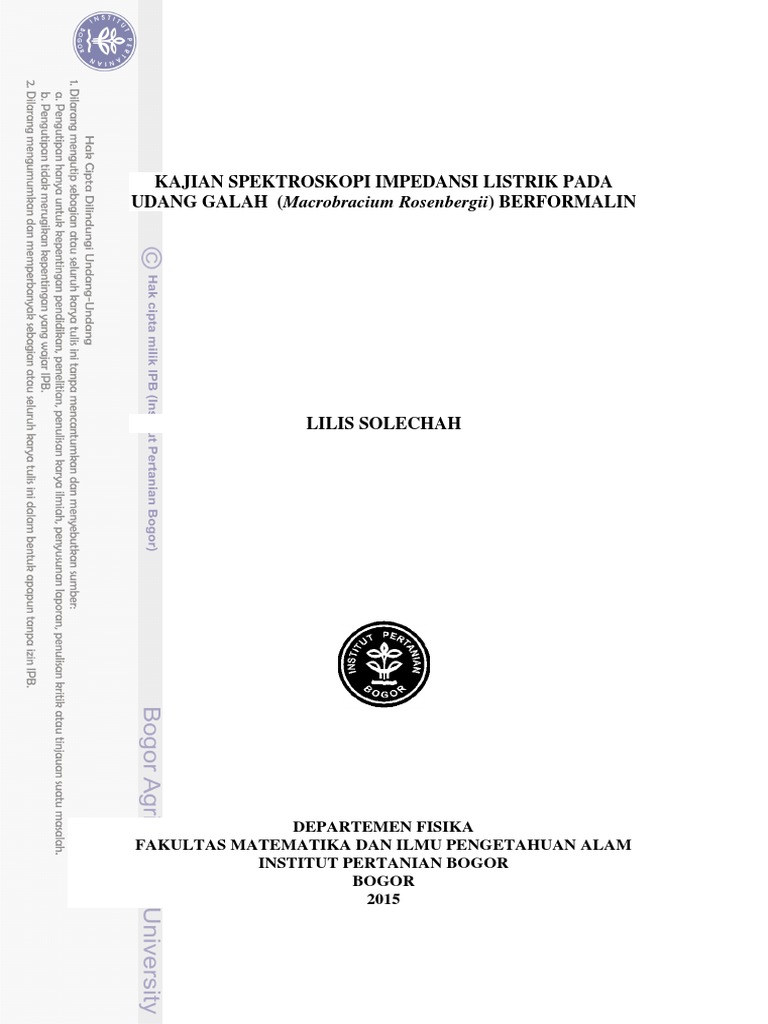 Impedansi Listrik Udang Berformalin | PDF
