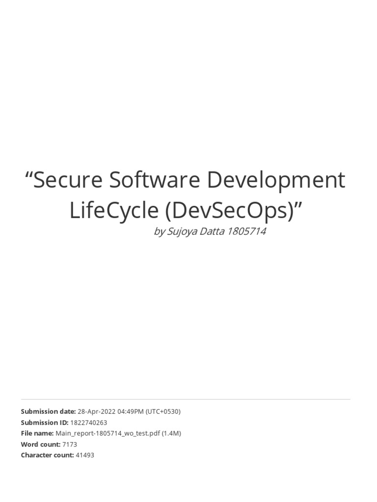 DevSecOps for Software Developers | PDF | Systems Engineering | Computer Science