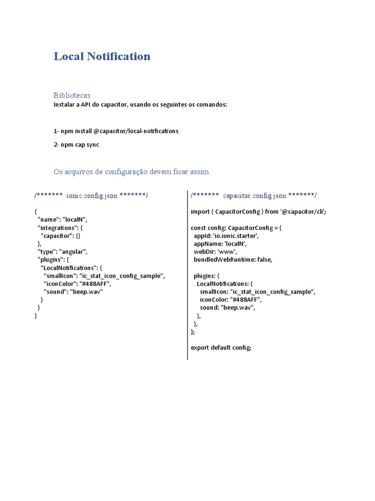 Local Notification | PDF | Smartphone | Famílias de sistemas operacionais