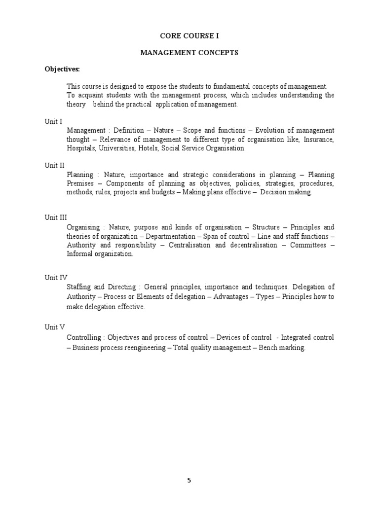 MBA Syllabus | PDF