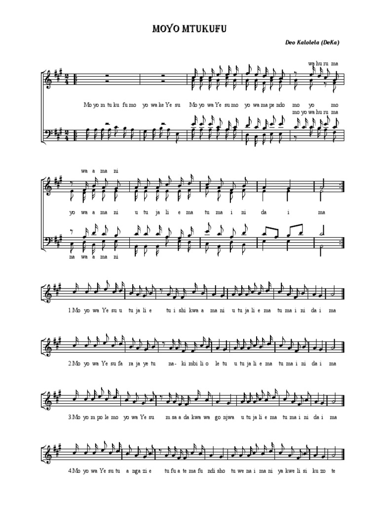 Moyo Mtukufu DKalolela | PDF
