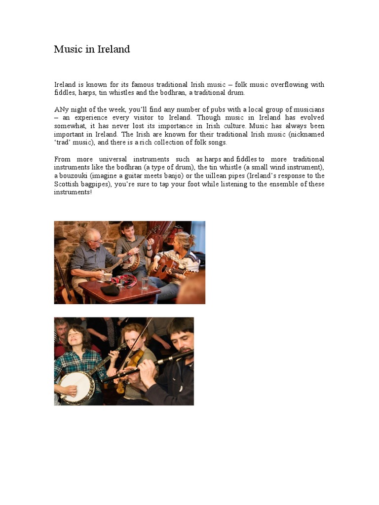 Irish Music: A Cultural Experience | PDF