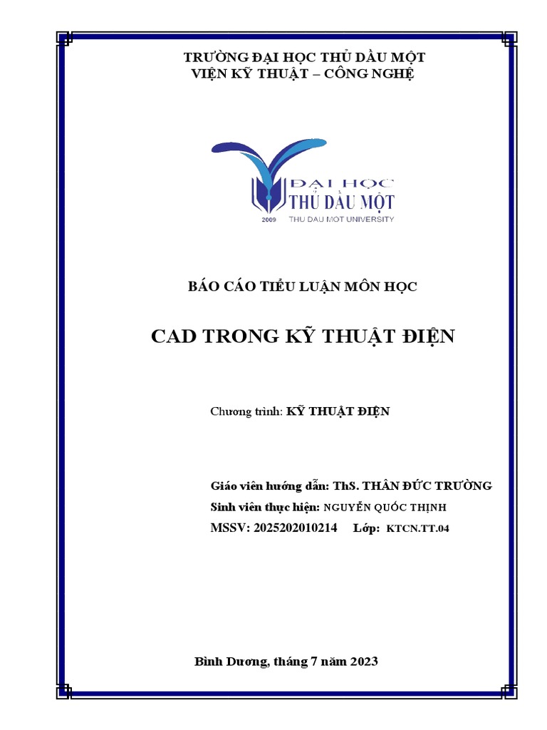 NguyenQuocThinh - BC CAD HK3 2022 | PDF