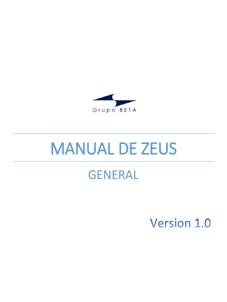 Manual de Zeus General | PDF