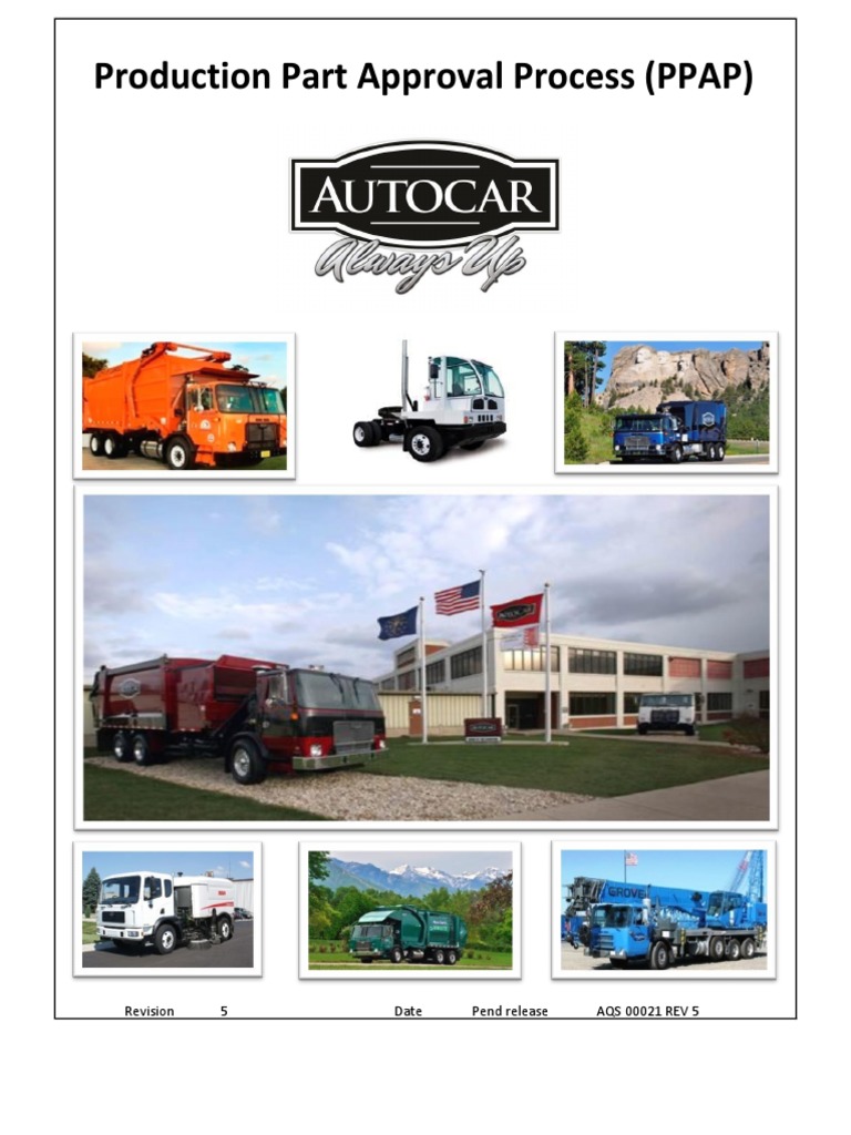 Autocar Ppap Requirements Rev 5 | PDF | Verification And Validation | Supply Chain