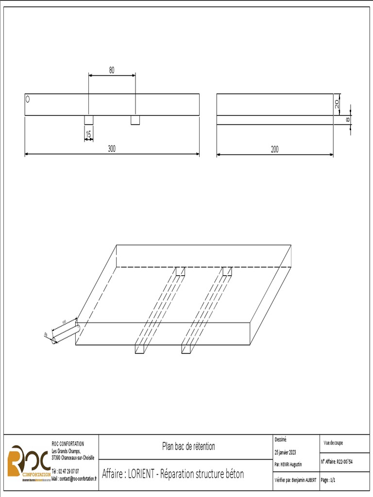 Plan Bac de Rétention-Plan A3 Horizontal 1 | PDF