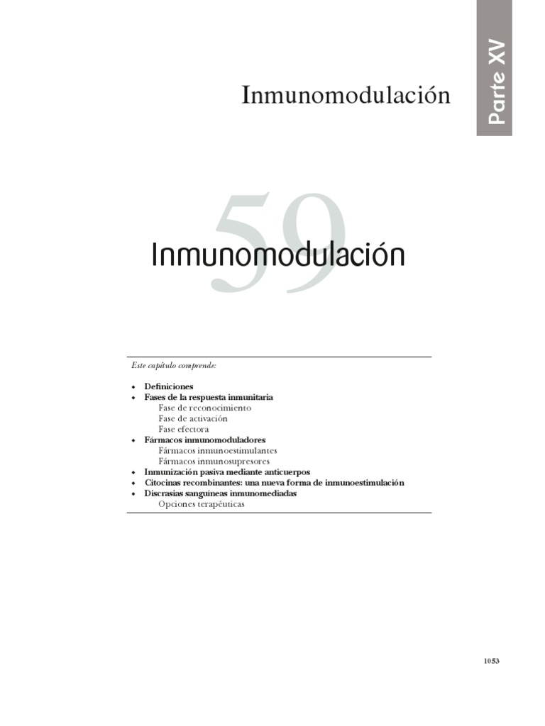 INMUNOMODULACION | PDF | Sistema inmune | Antígeno