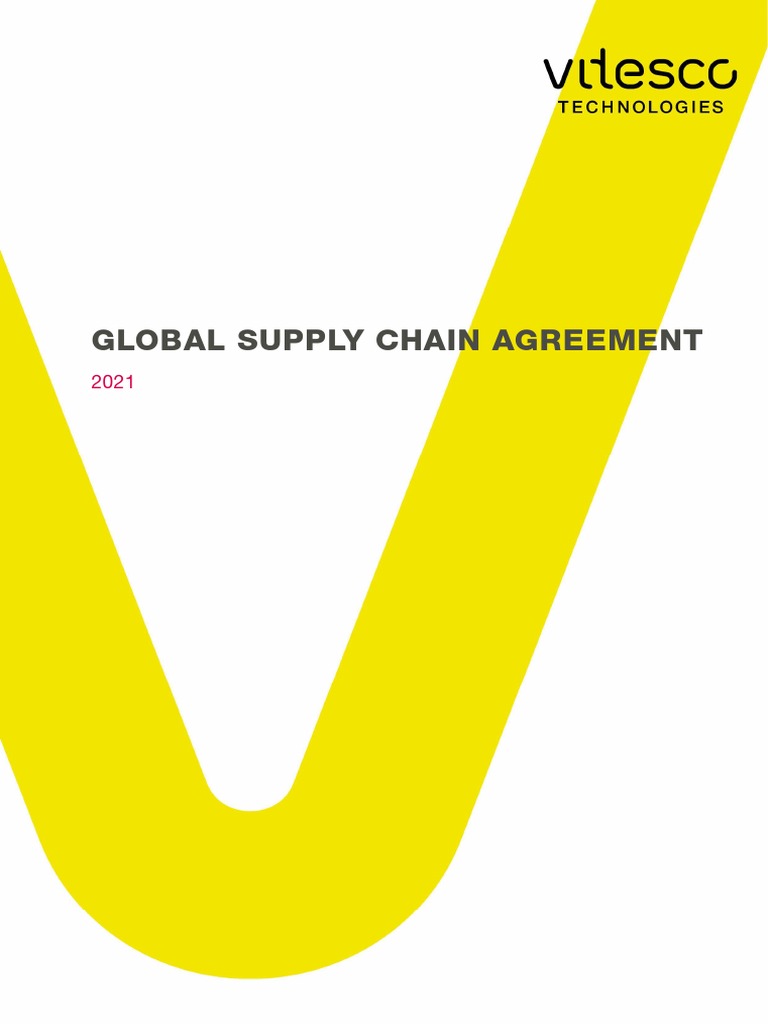 Global Supply Chain Agreement Overview | PDF | Electronic Data ...