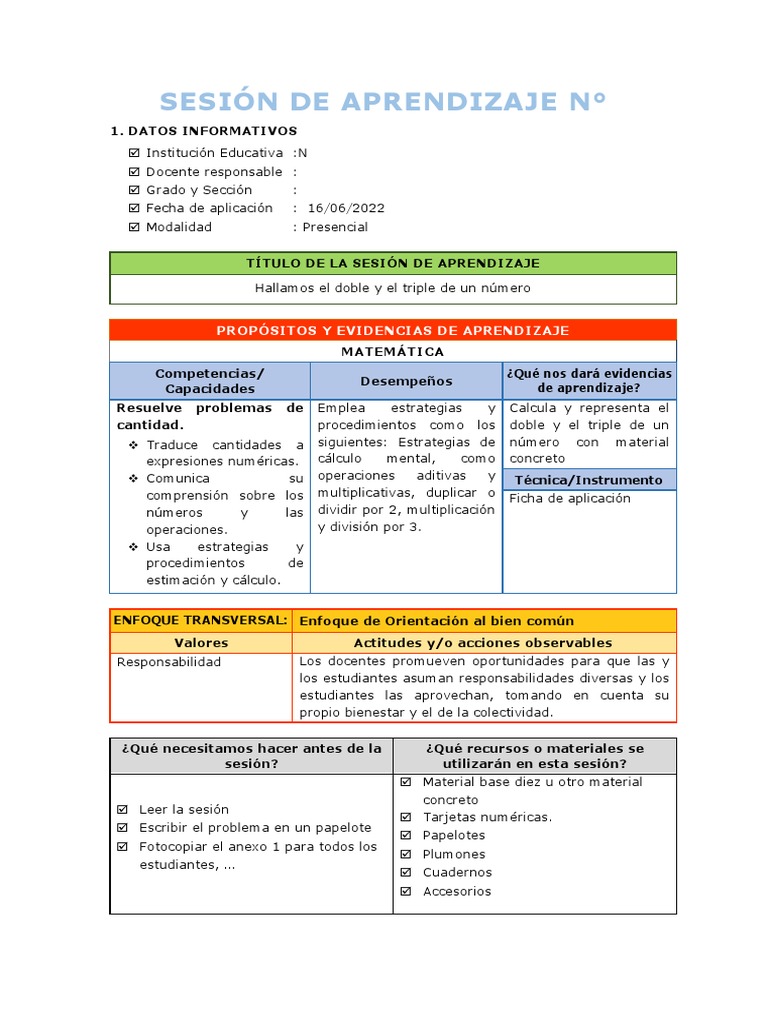Sesion Doble y Triple | PDF | Aprendizaje | Ciencia cognitiva