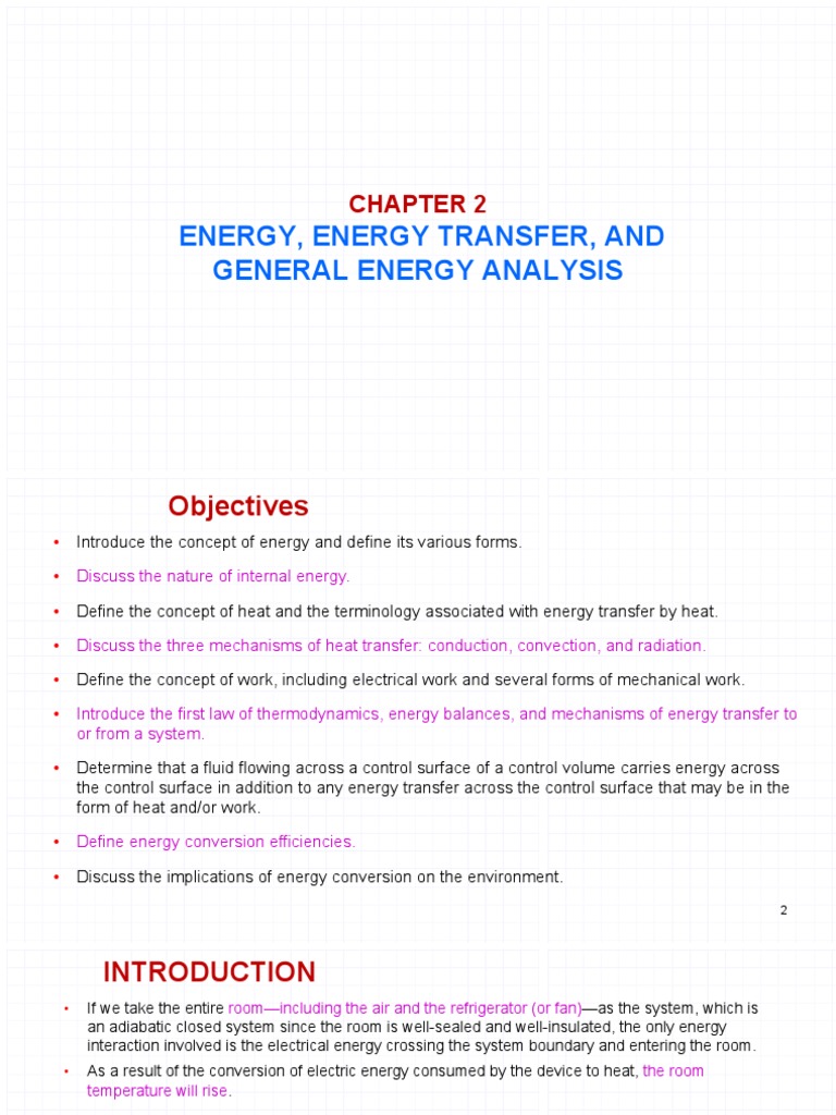 Energy, Energy Transfer, and General Energy Analysis | PDF