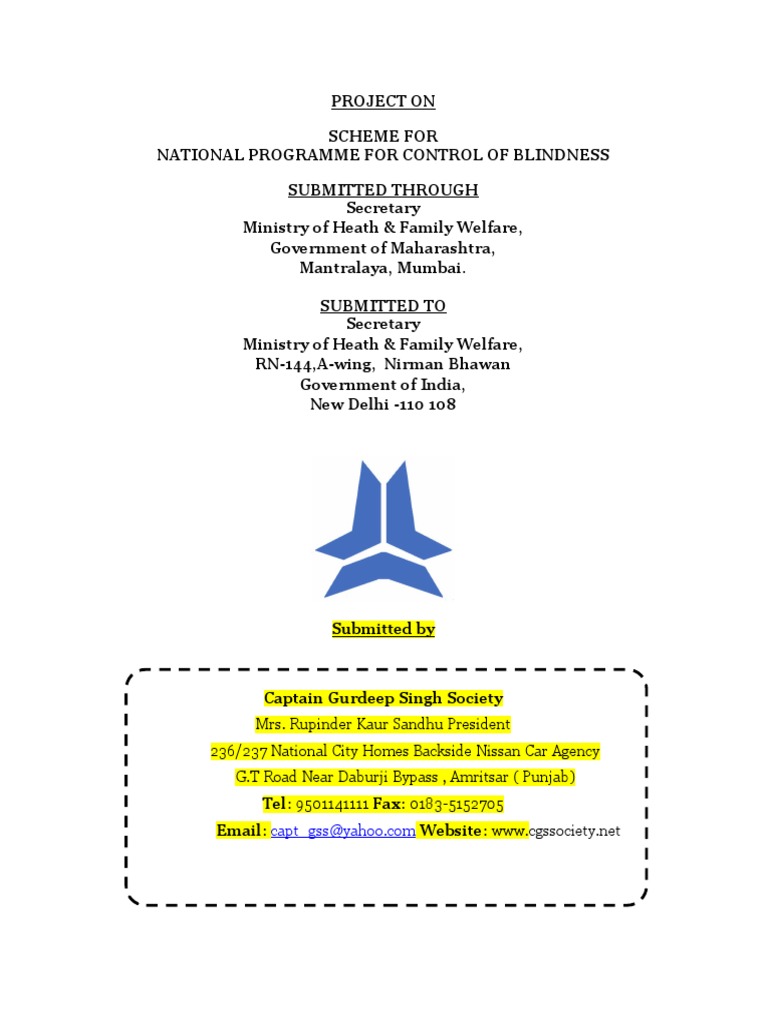 Blindness Control Programe | PDF | Lifestyle