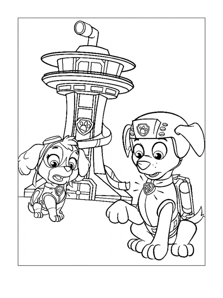 Paw Patrol Coloring Sheets | PDF