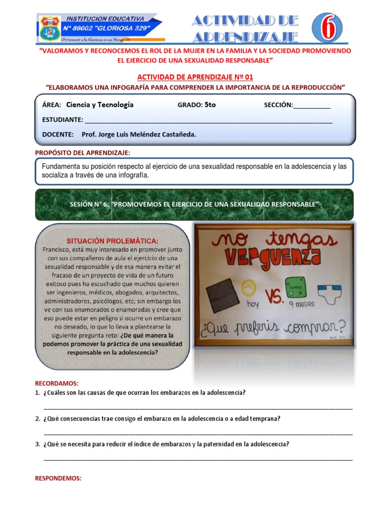 ACTIVIDAD 6 Argumentamos Sobre La Intervención de La Ciencia y La ...