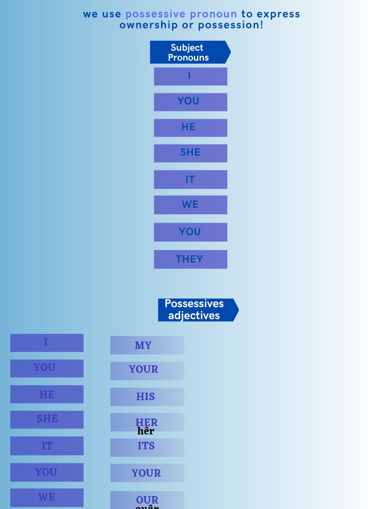 Possessive Pronouns Pdf