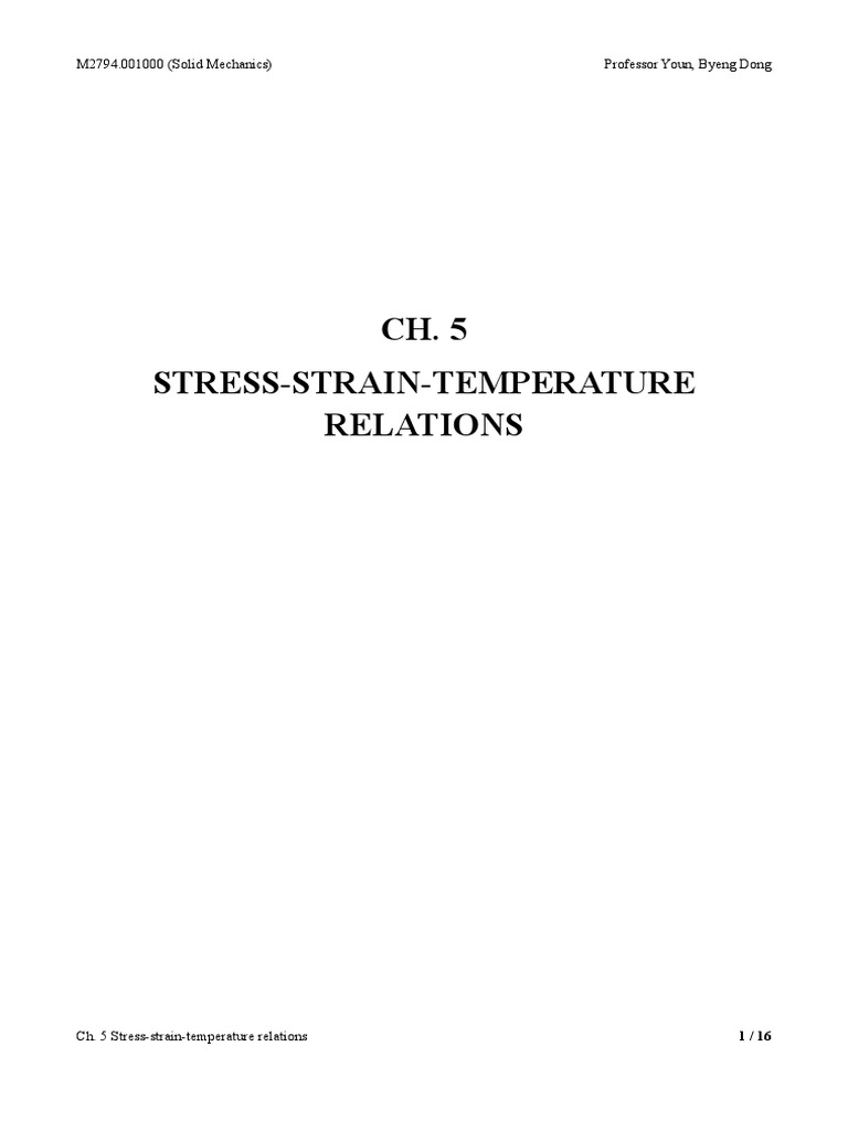 Chapter 5 - Solid Mechanics | PDF