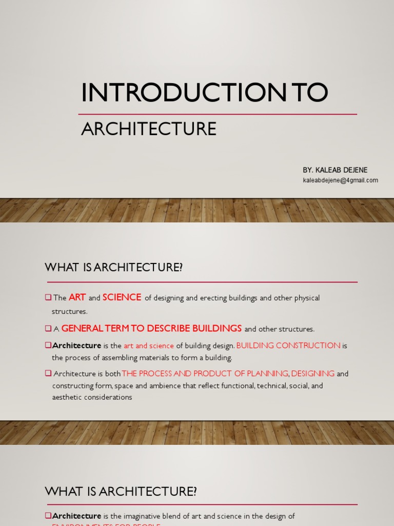 Introduction to Architecture Basics | PDF | Color | Science