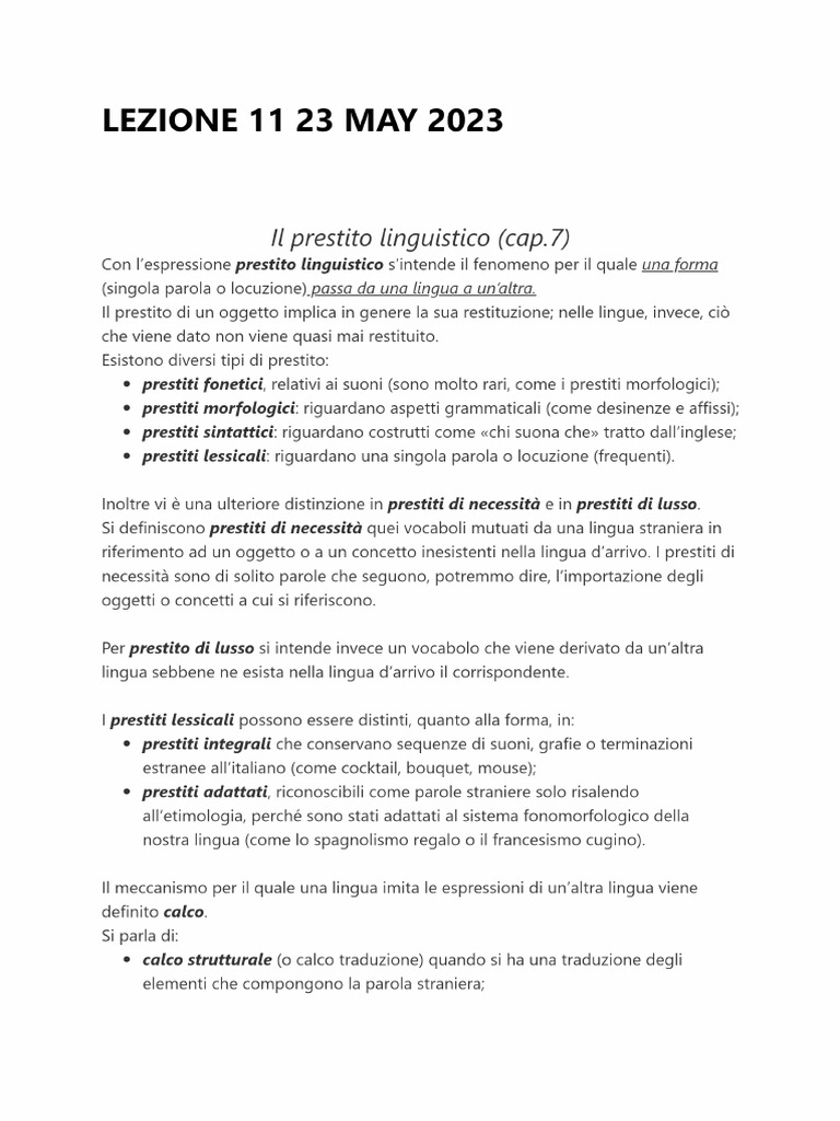 Lezione 11 23 May 2023 | PDF